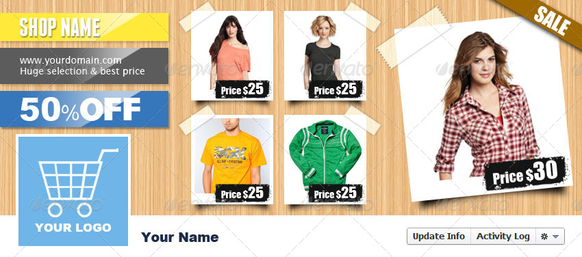 Facebook Timeline Cover E-Commerce, Web Elements | GraphicRiver